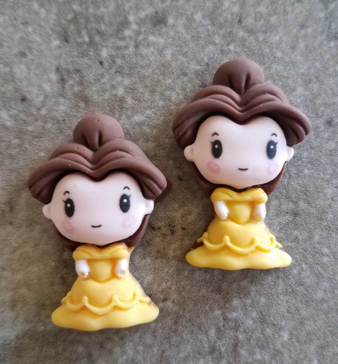 2 Disney Belle Flat Back Embellishment Buttons Size 3/4" - Etsy