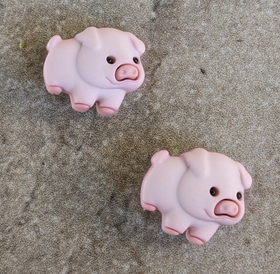 2 Wilber the Pig Shank Buttons Size 3/4" - Etsy