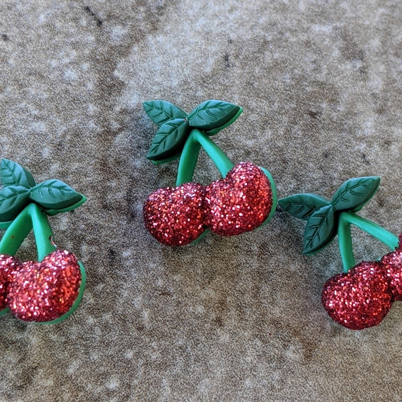 Cherry Buttons - Etsy