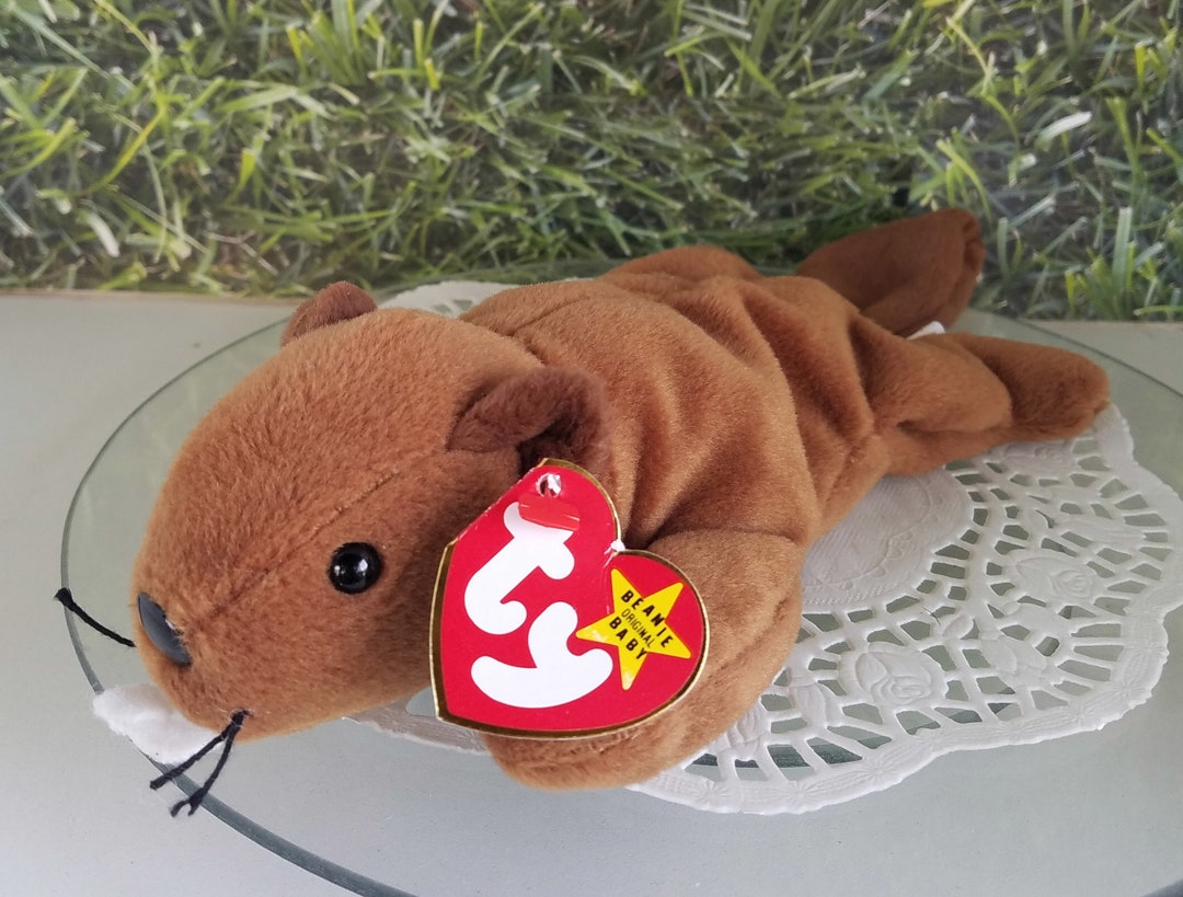 Bucky the Beaver Beanie Babies Vintage TY 1995 With Original Tags - Etsy