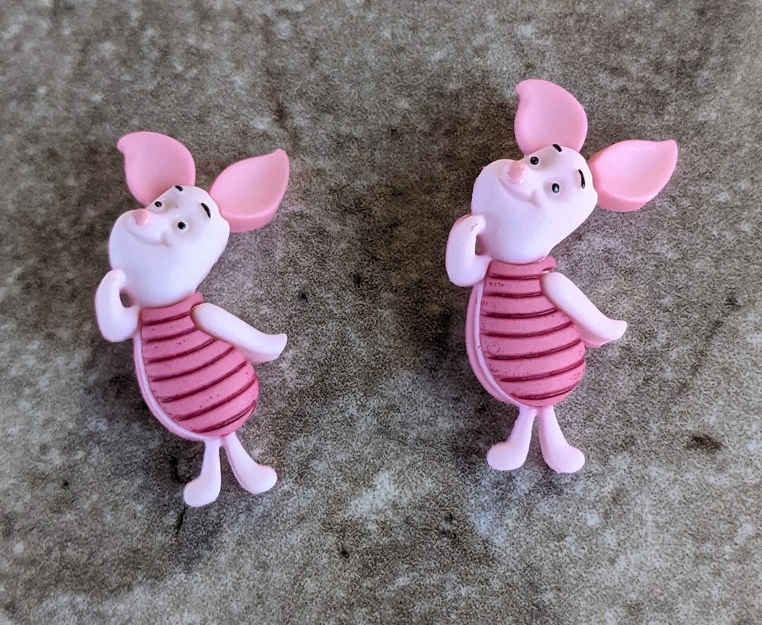 2 Disney Piglet Shank Buttons Size 1 1/4" - Etsy