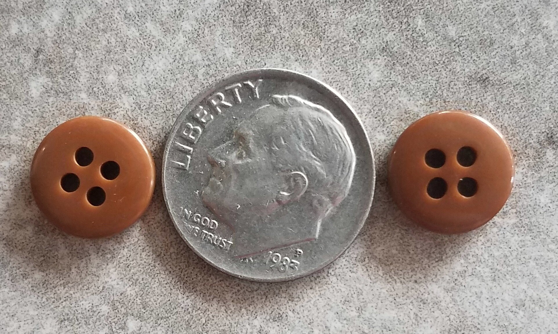 16 Chocolate Brown Double Sided Pop Round Buttons Size 3/8" - Etsy