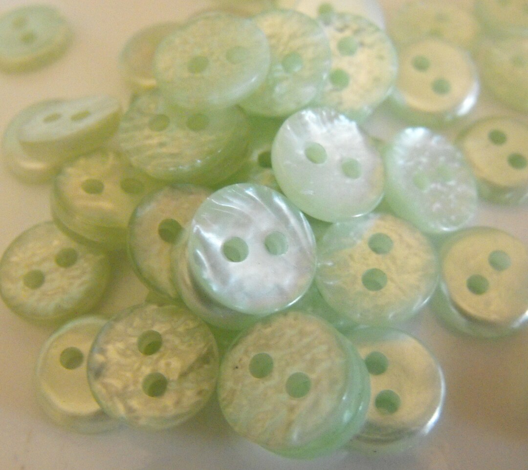 50 Mint Green Bumpy Round Buttons Size 7/16" - Etsy