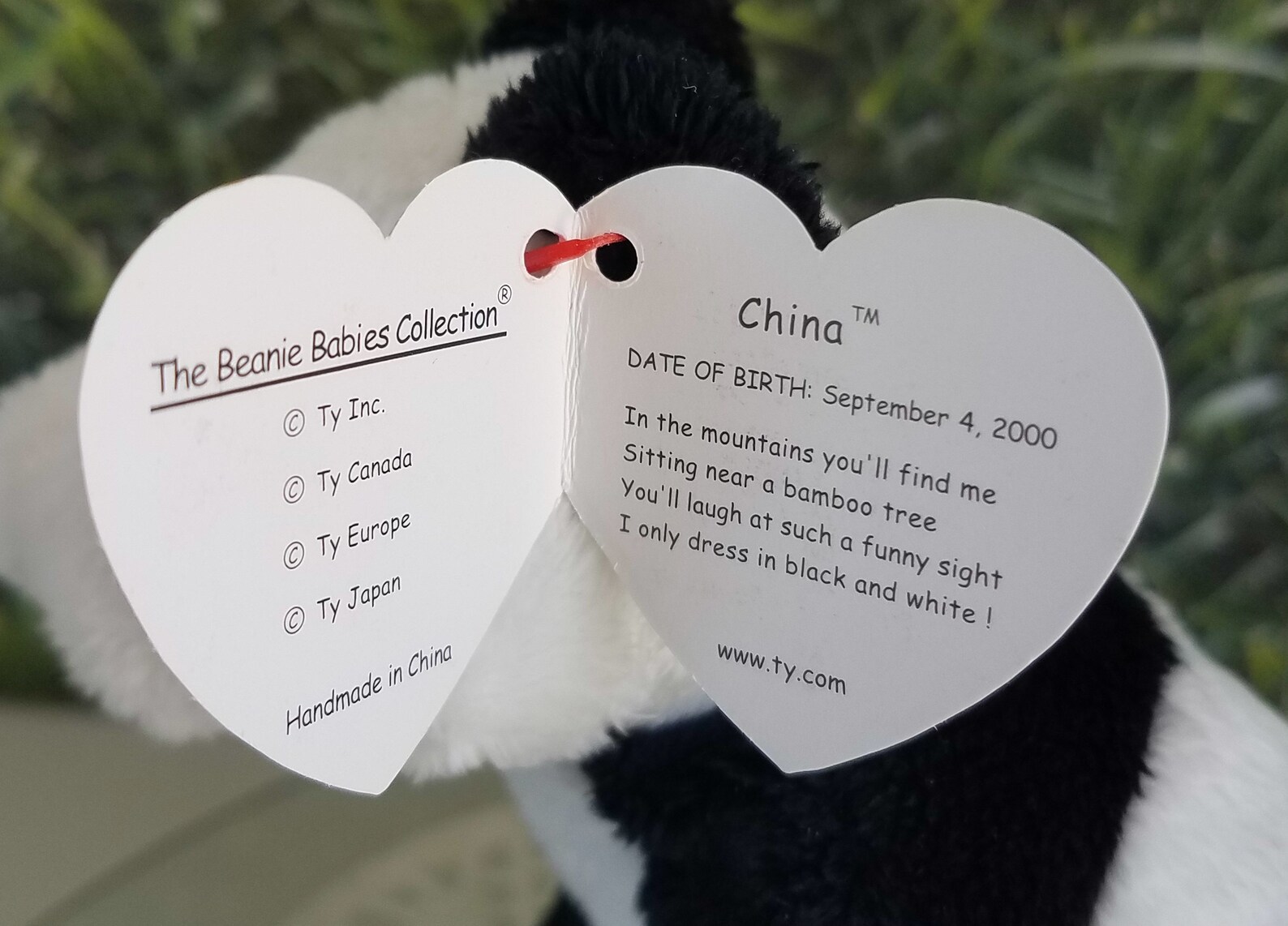 China the Bear Beanie Babies Vintage TY 2000 With Original Tags - Etsy