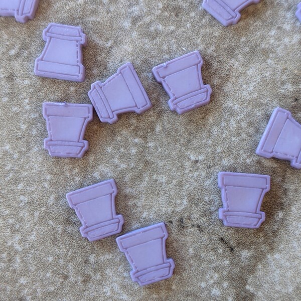 Flower Pot Buttons - Etsy