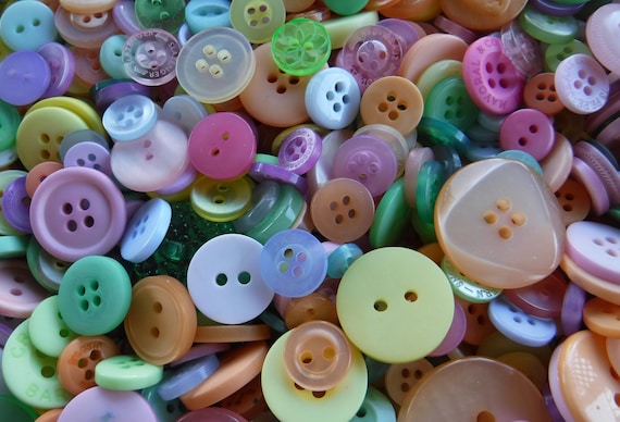 Easter Buttons 100 Bulk Assorted Round Multi Size Crafting | Etsy