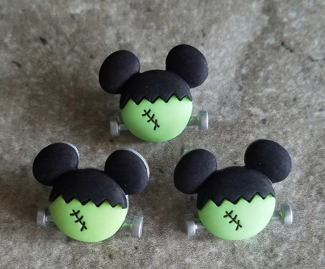 3 Disney Mickey Mouse Head Frankenstein Shank Buttons Size 3/4" - Etsy