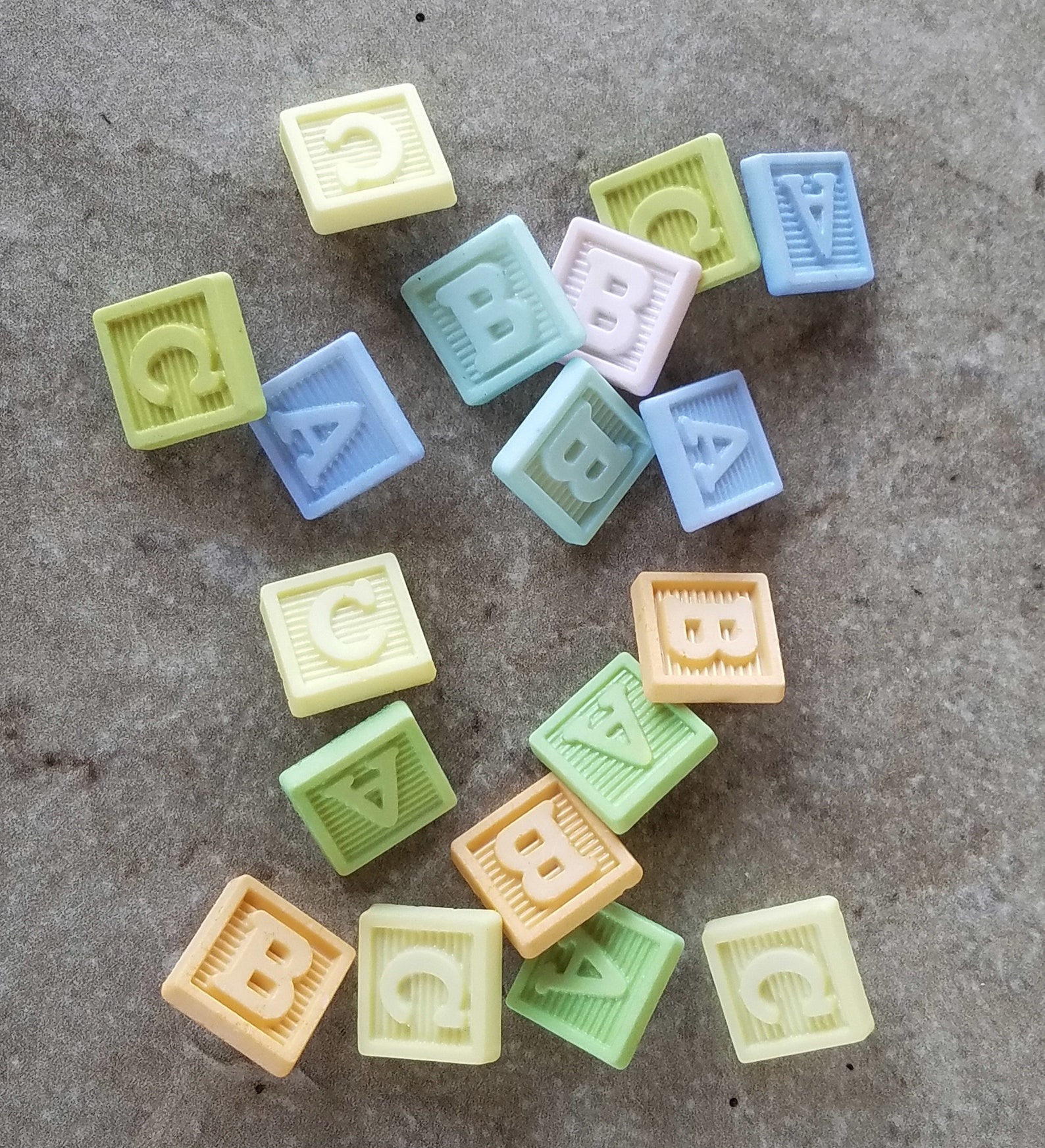 9 ABC Blocks Grab Bag Shank Buttons Size 7/8" - Etsy