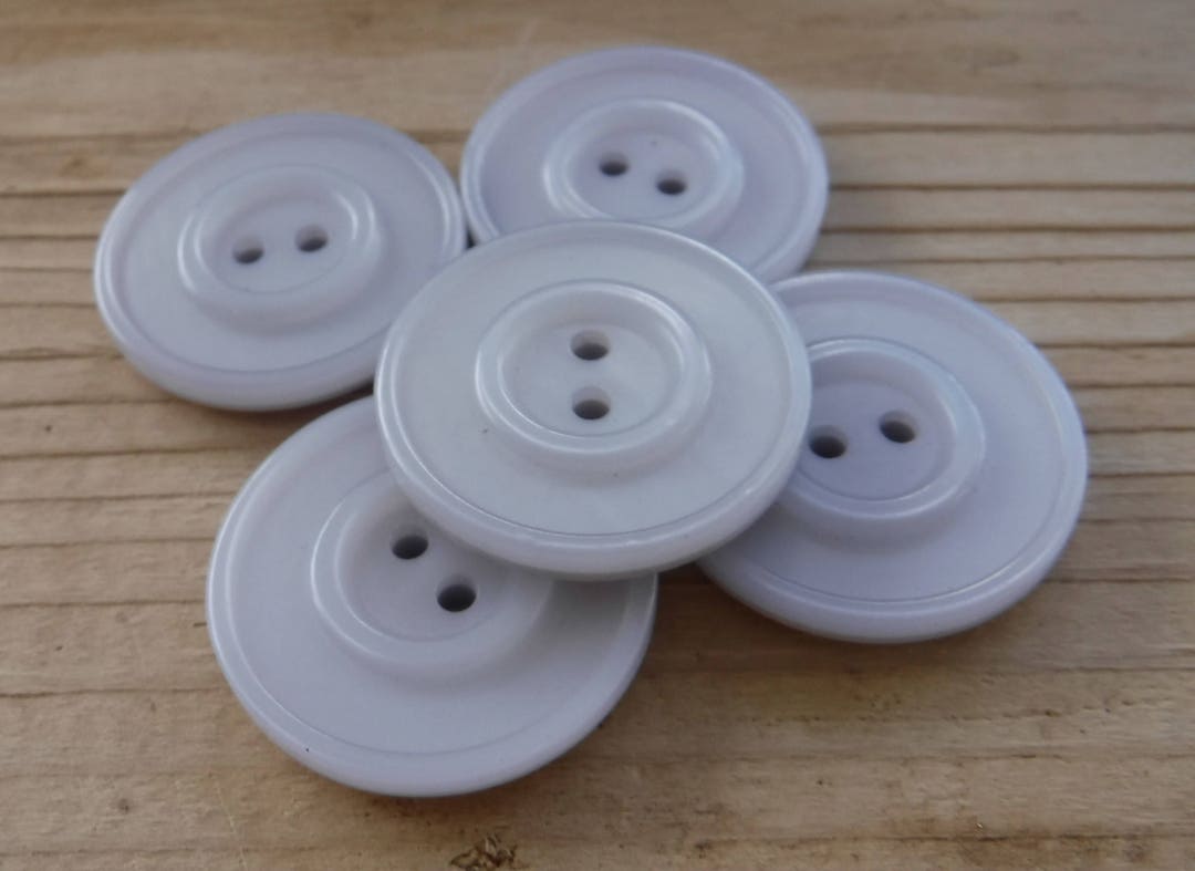 8 Gray Double Rim Large Round Buttons Size 1 1/16 Sewing - Etsy