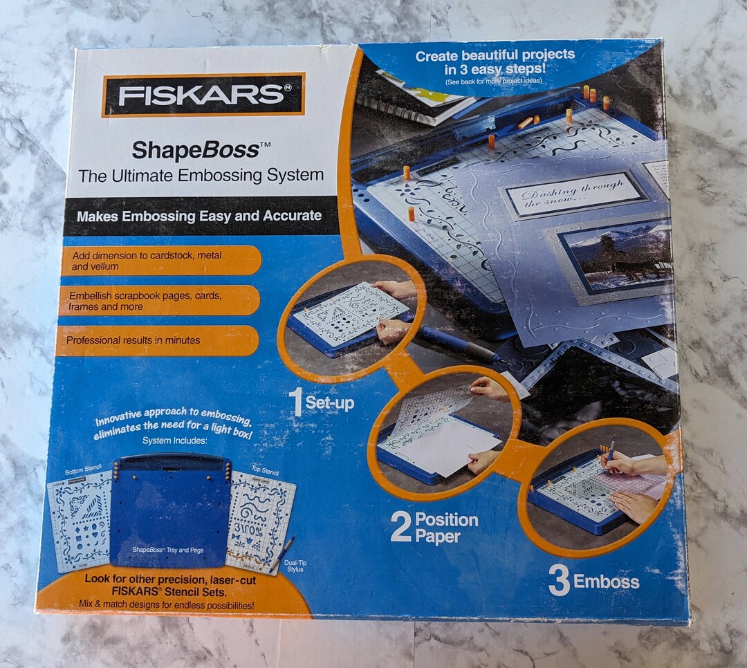 Fiskars Shape Boss Ultimate Embossing System - Etsy