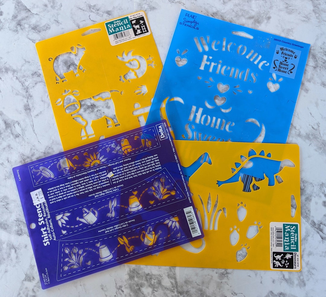 Shaped Templets Stencils Kit #7 - Etsy
