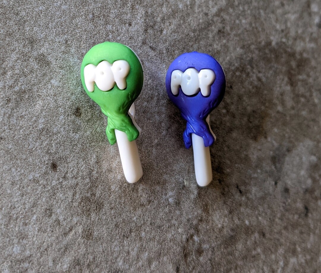 2 Pop Lollipop Shank Buttons Size 1/2" You Choose the Color - Etsy