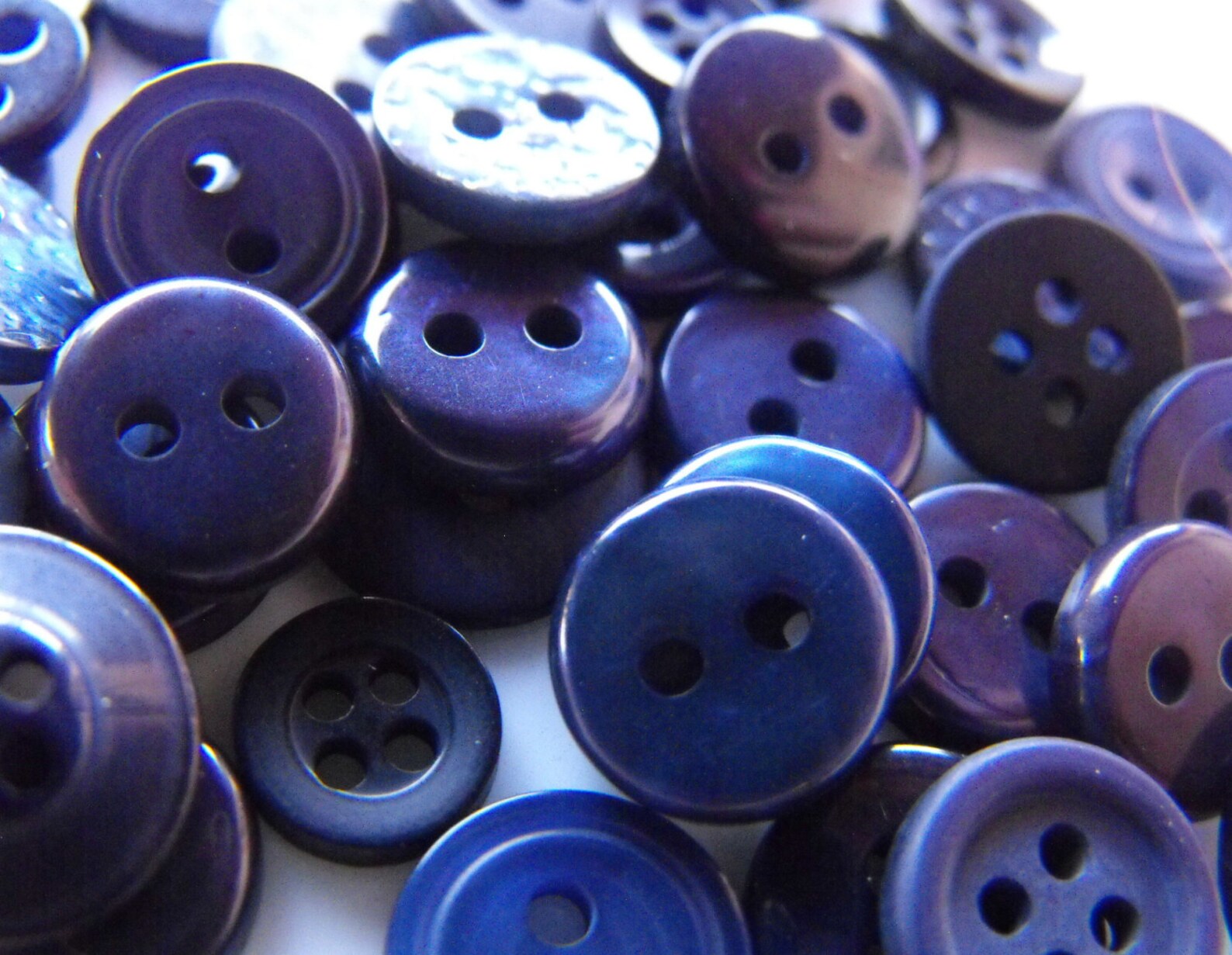 Midnight Blue Buttons 50 Small Assorted Round Sewing Crafting - Etsy