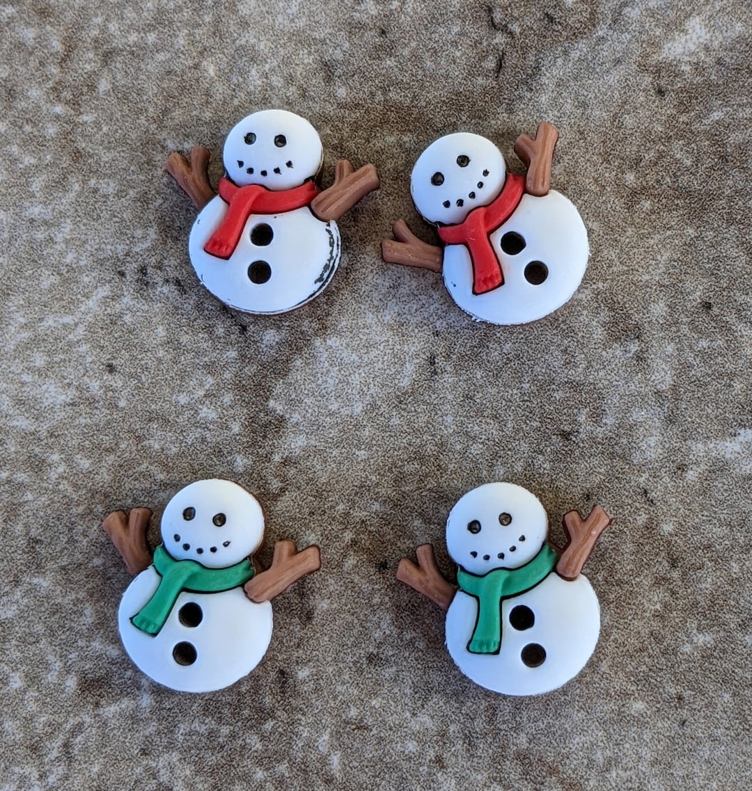 4 Sew on Snowman Buttons Size 3/4" - Etsy