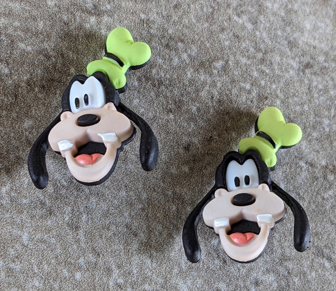 2 Disney Goofy Smiling Head Shank Buttons Size 3/4" - Etsy