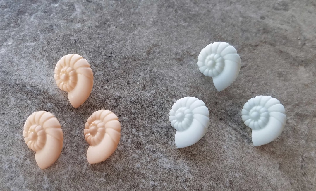 3 Shell Swirled Small Shank Buttons Size 5/8" - Etsy