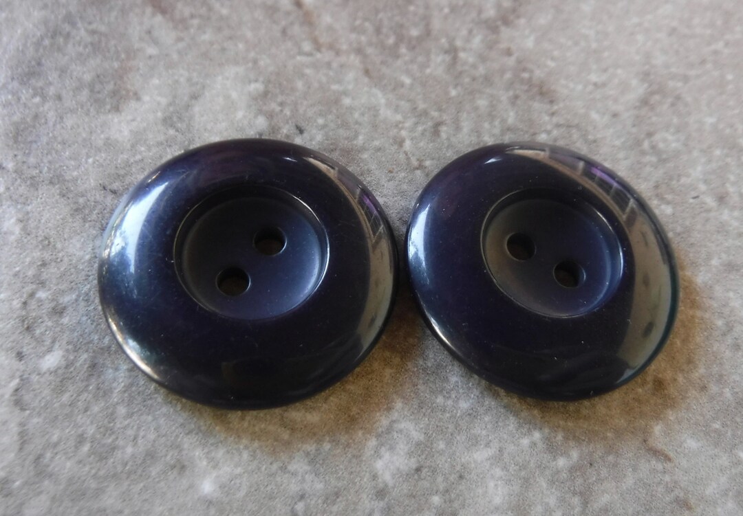 2 Midnight Blue Jumbo 2 Hole Round Buttons Size 1 5/16" - Etsy