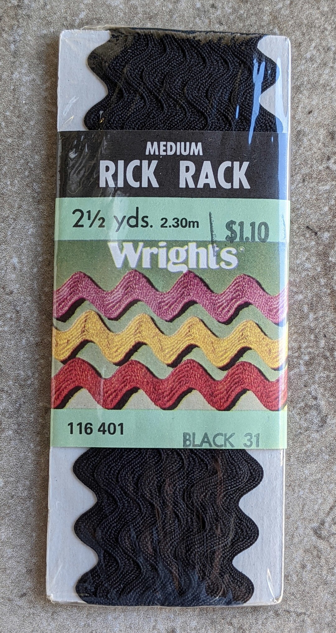 Wrights Medium Rick Rack Black - Etsy