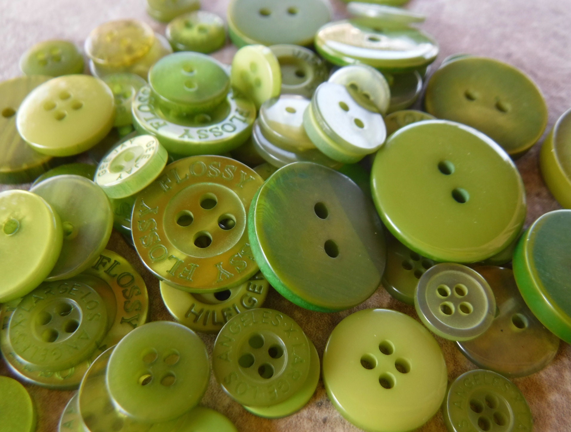 Avocado Green Buttons 100 Bulk Assorted Round Multi Size | Etsy