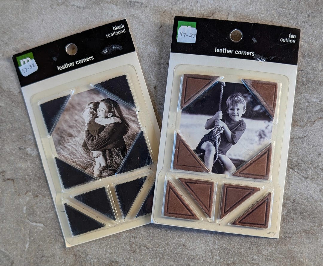 Making Memories Leather Photo Corners You Choose the Color and Style - Etsy