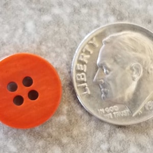 8 Burnt Orange Streaked Round Buttons Size 1/2. - Etsy