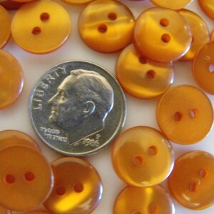 50 Burnt Orange Glassy Round Buttons Size 7/16" - Etsy