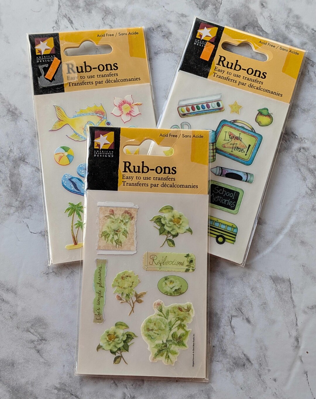 Mini Rub-ons by American Traditional Designs You Choose the Style - Etsy