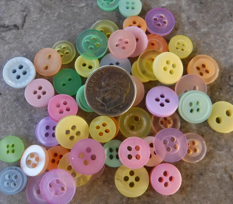 Easter Buttons 50 Small Assorted Round Sewing Crafting Bulk | Etsy