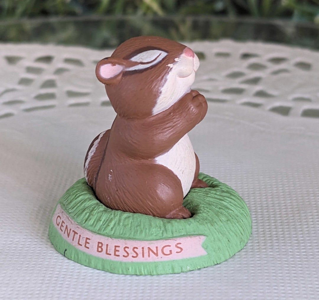Praying Chipmunk Hallmark Merry Miniature Easter 1992 - Etsy
