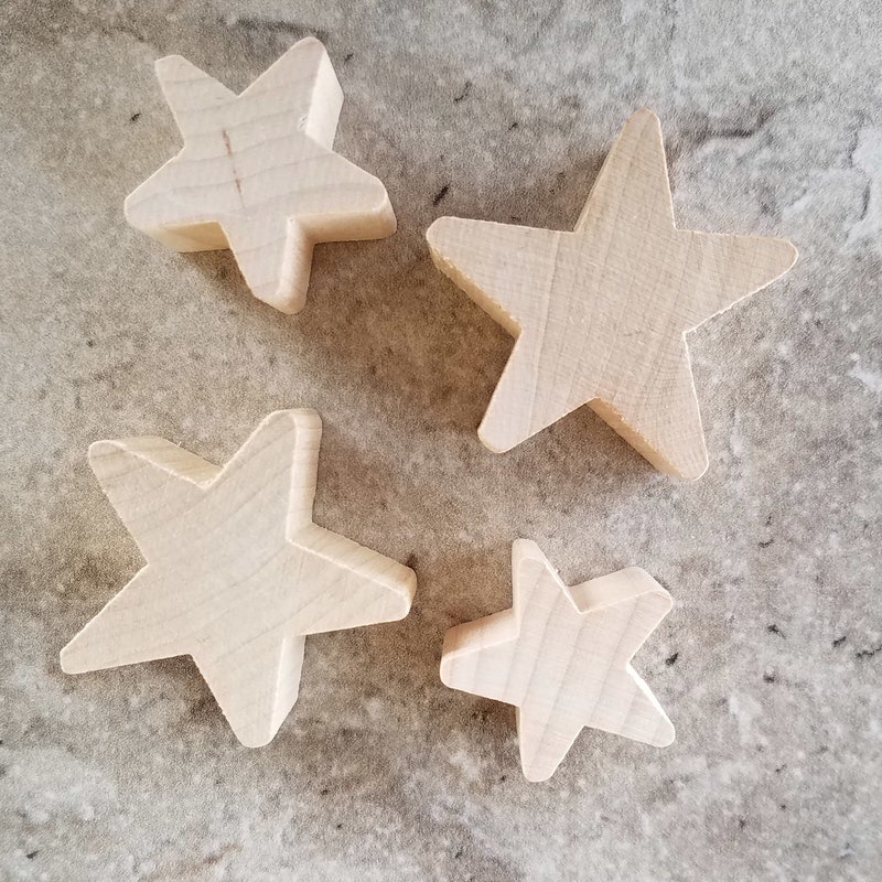 Wooden Stars - Etsy