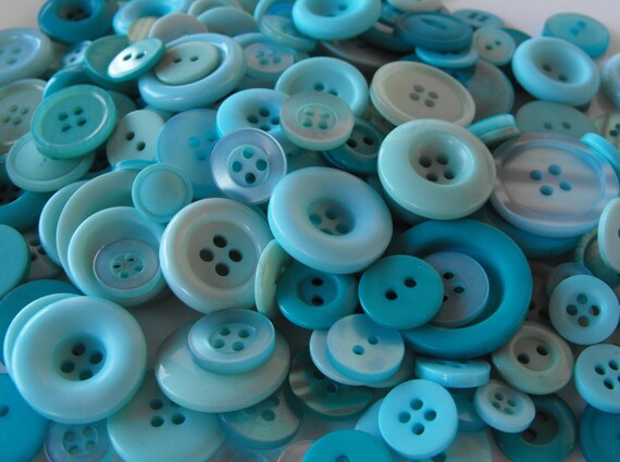 Waterfall Buttons 100 Bulk Assorted Round Multi Size Crafting | Etsy