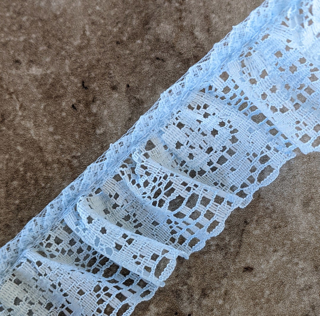 Vintage Light Blue 4 Petal Flower Lace Trim - Etsy