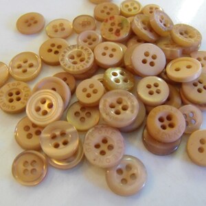 Tan Buttons, 50 Small Assorted Round Sewing Crafting Bulk Buttons - Etsy