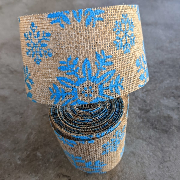 Burlap Snowflake - Etsy
