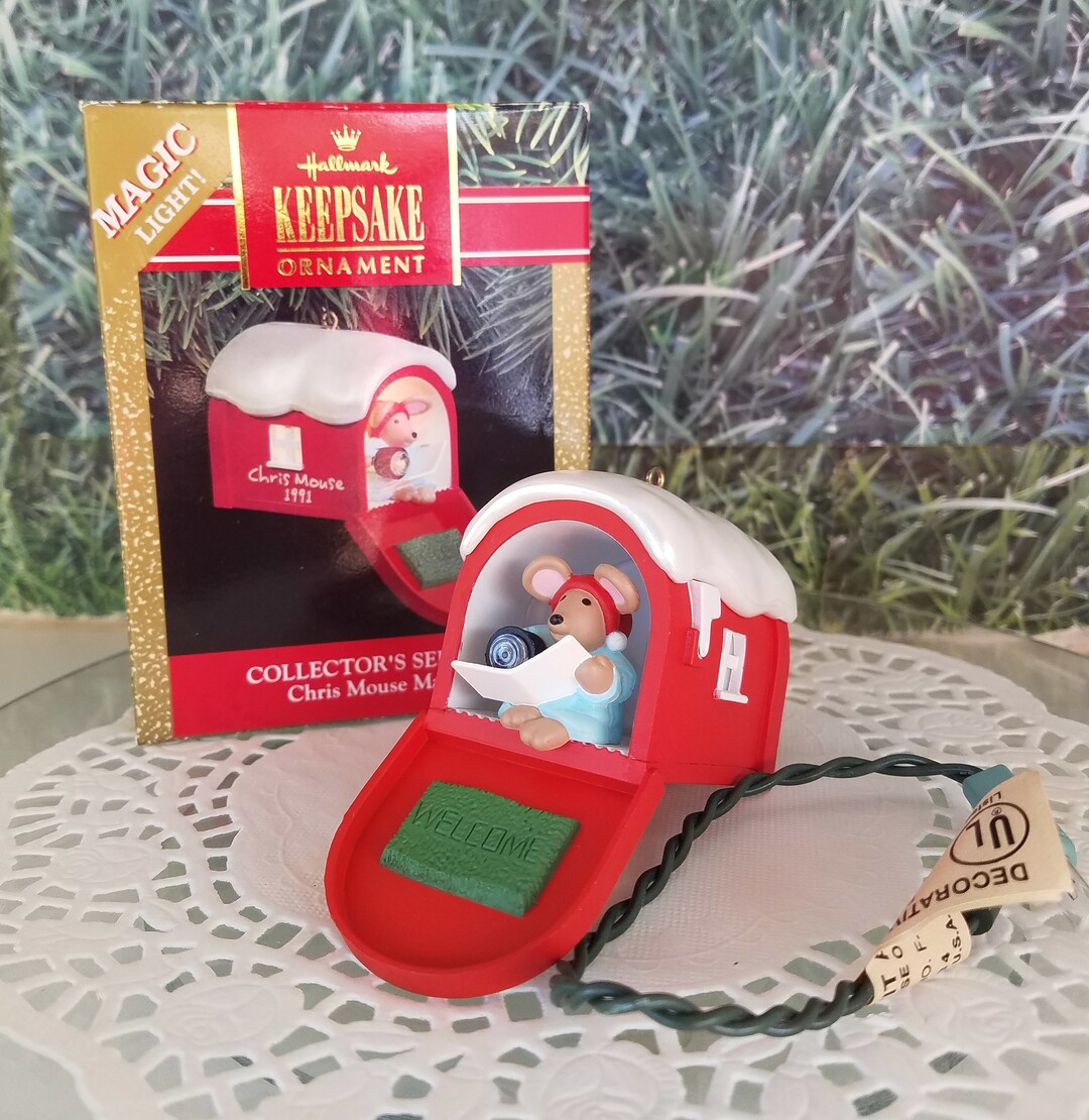 Chris Mouse Mail Hallmark Ornament 1991 - Etsy