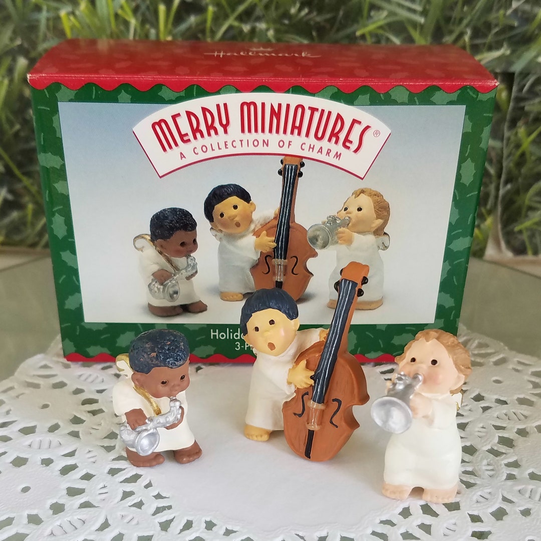 Holiday Harmony Hallmark Merry Miniatures Set Christmas 1997 - Etsy