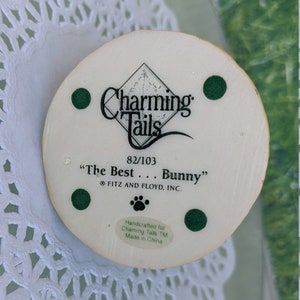 The Best Bunny Charming Tails Figurine - Etsy
