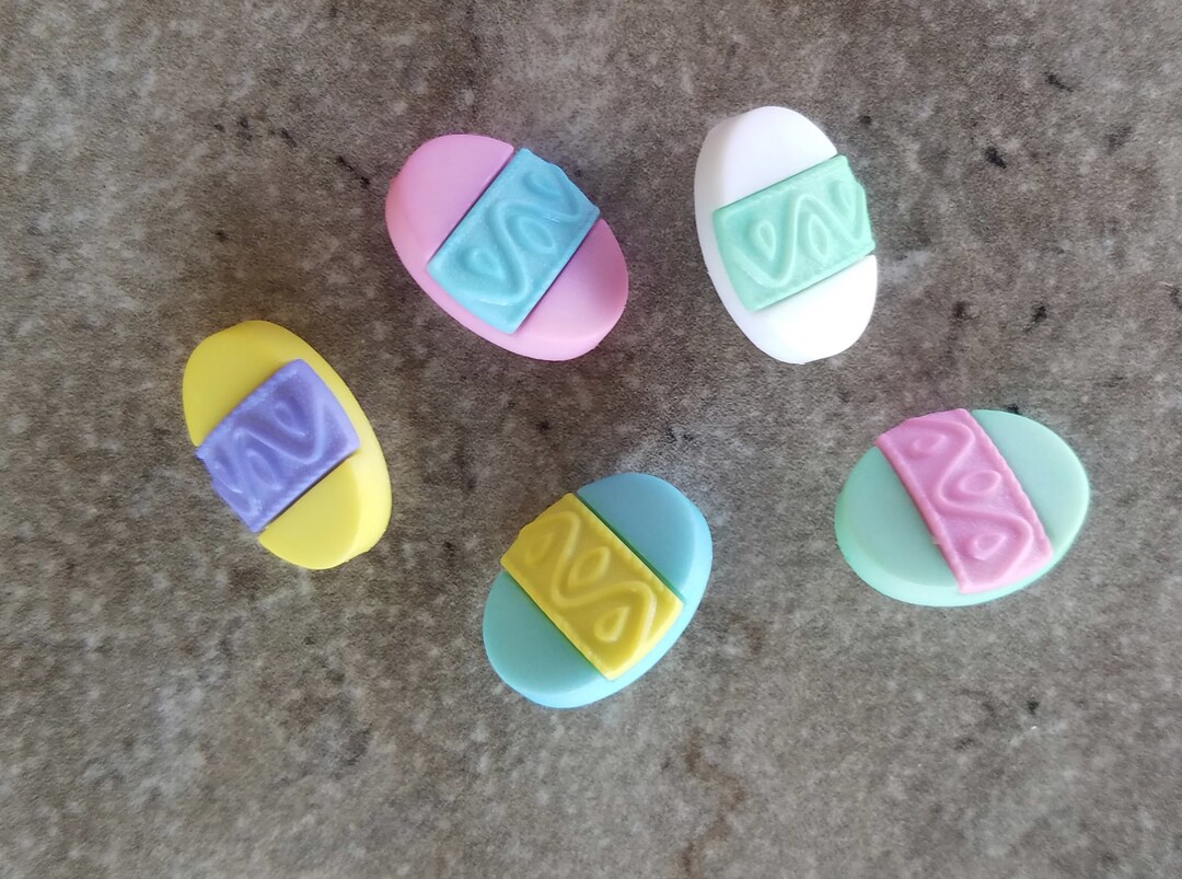 5 Swirly Striped Easter Egg Shank Buttons Size 9/16" - Etsy