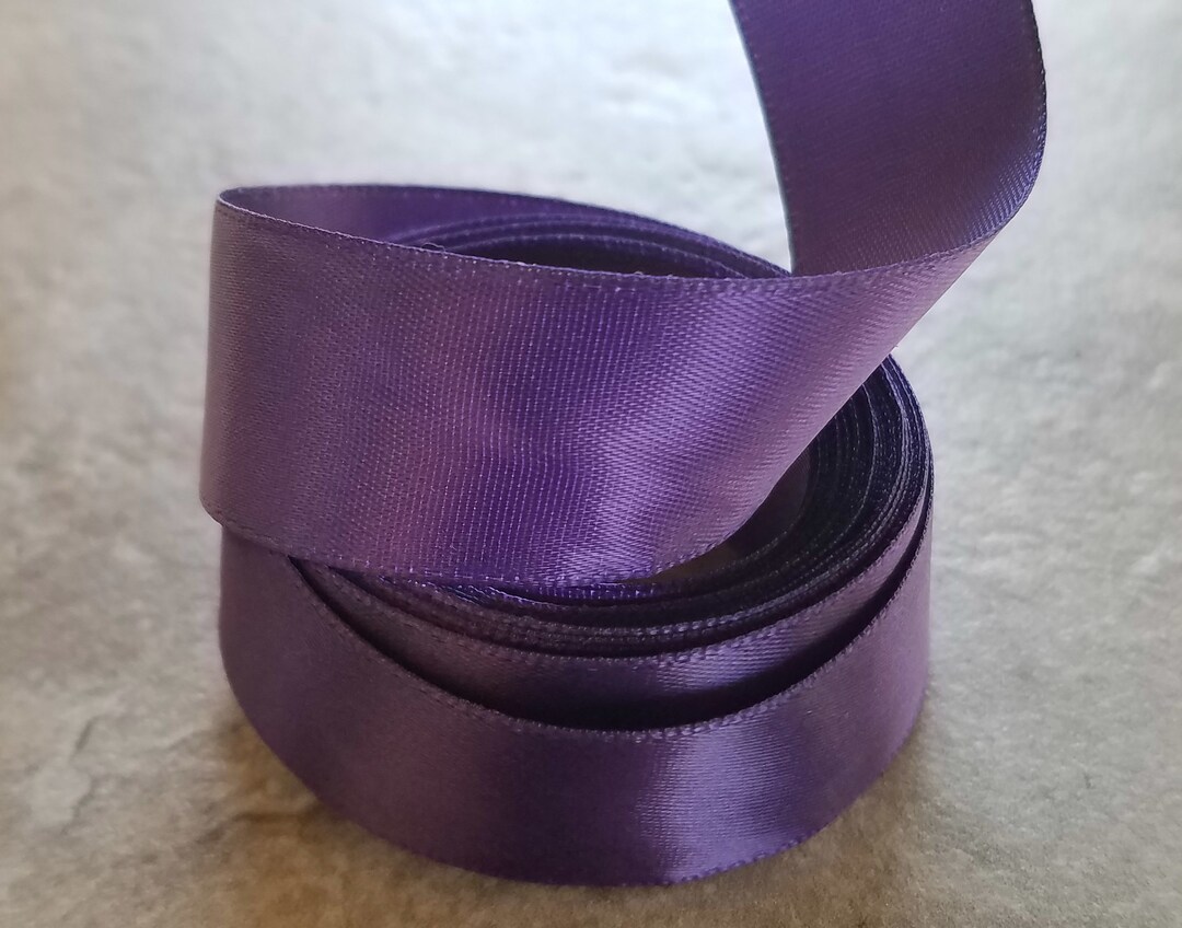 Purple Passion Satin Ribbon You Choose the Length - Etsy