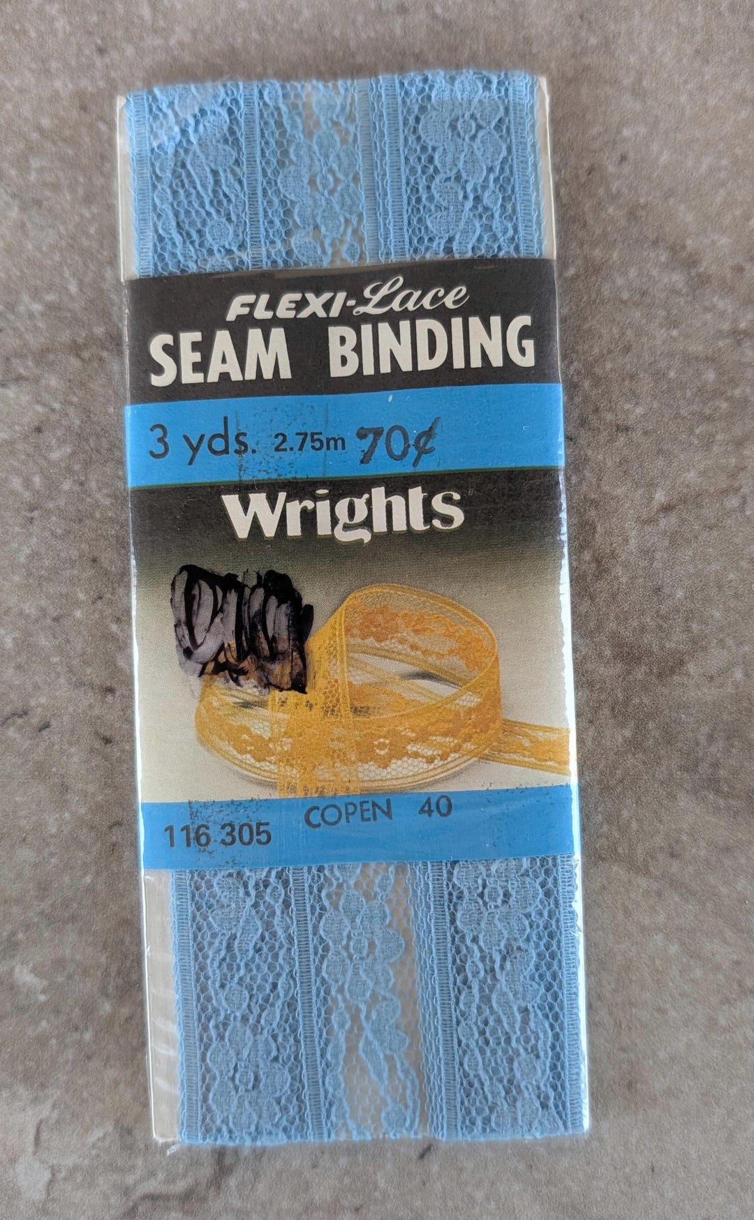 Vintage Wrights Flexi Lace Seam Binding Copen B37 - Etsy