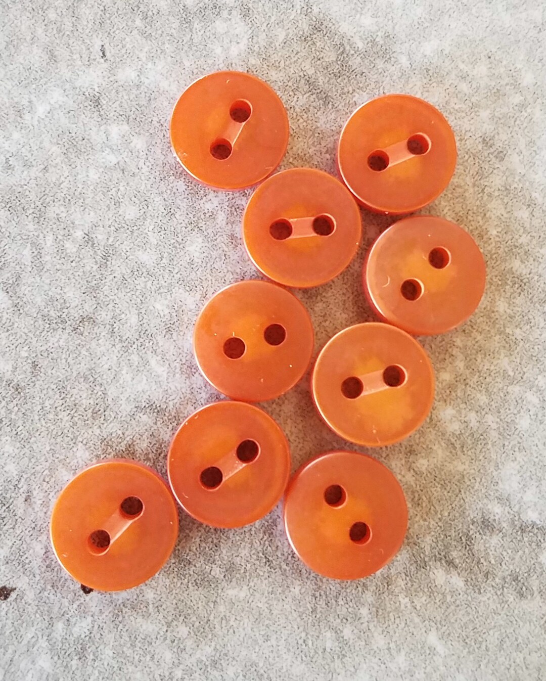 12 Burnt Orange Small Light Center Round Buttons Size 7/16". - Etsy