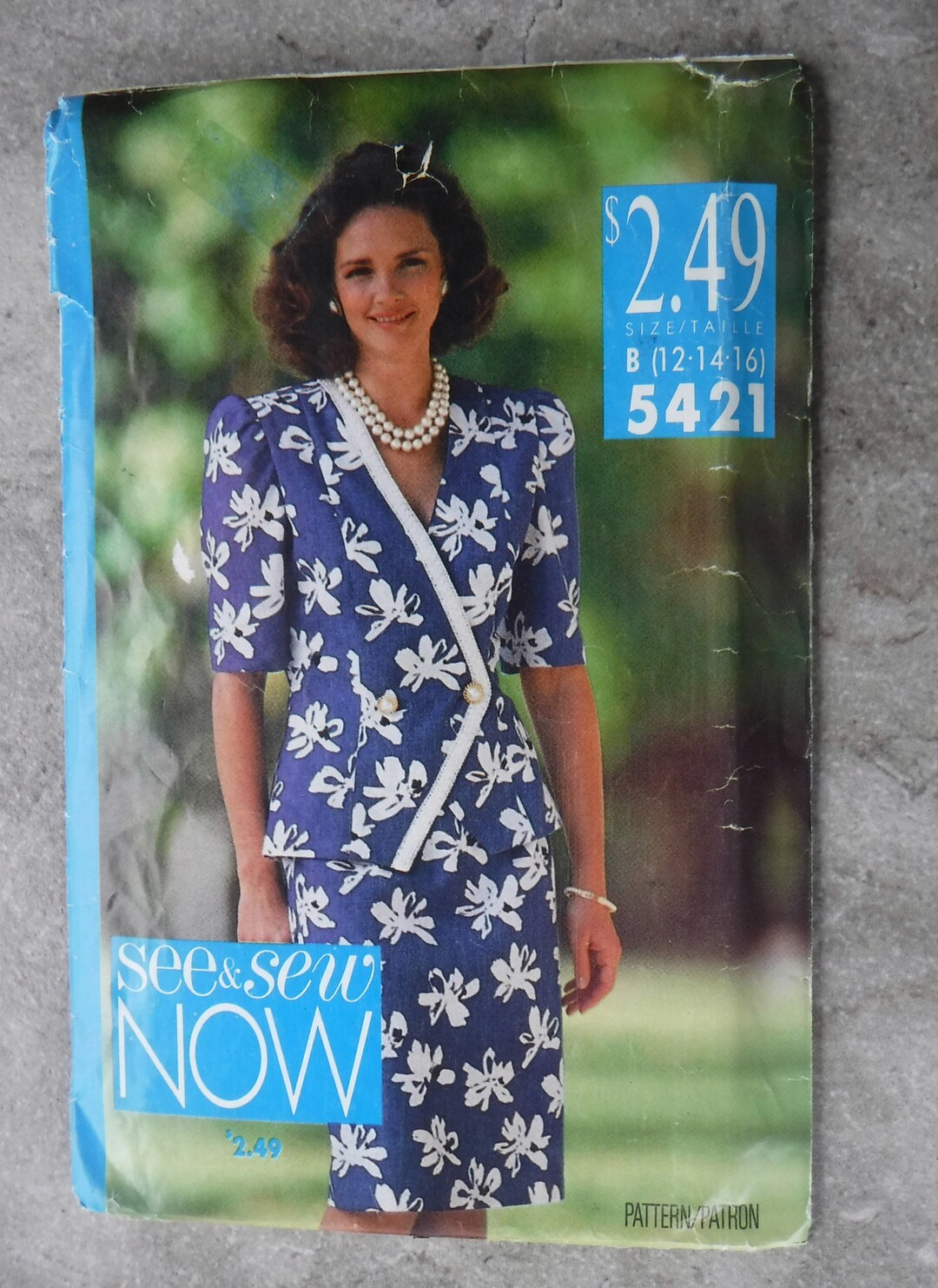 Butterick See and Sew Pattern Misses Top and Skirt 5421 Complete Uncut ...