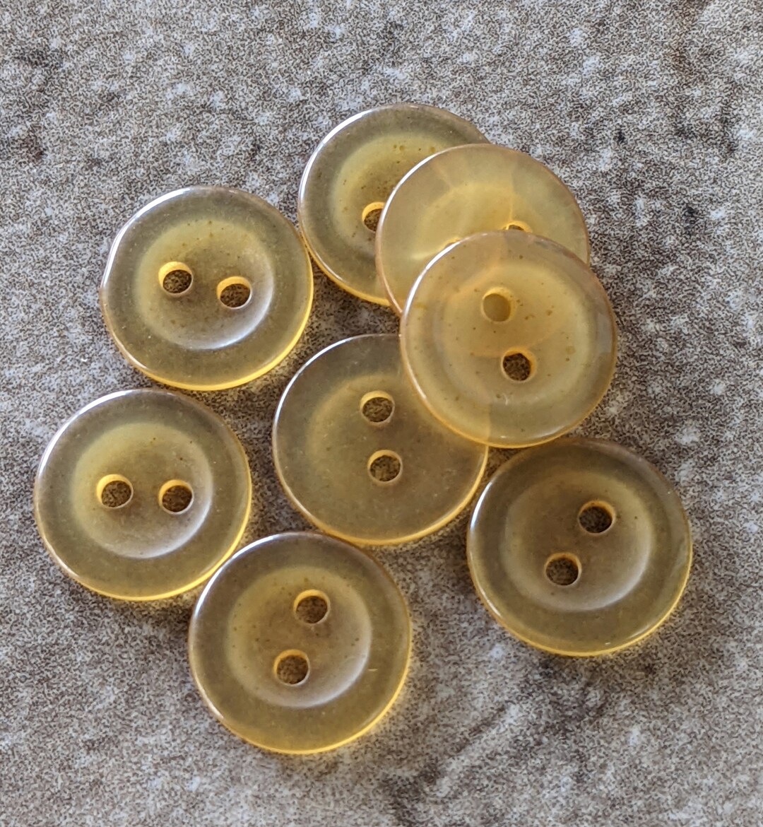 8 Honey Brown Rounded Rim Round Buttons Size 1/2 - Etsy