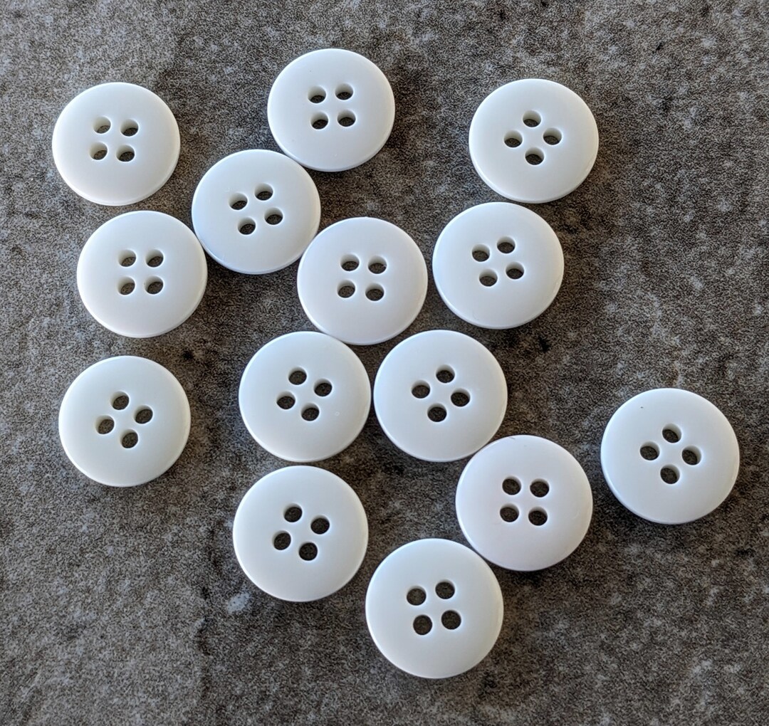 15 off White Pebble Round Buttons Size 9/16" - Etsy