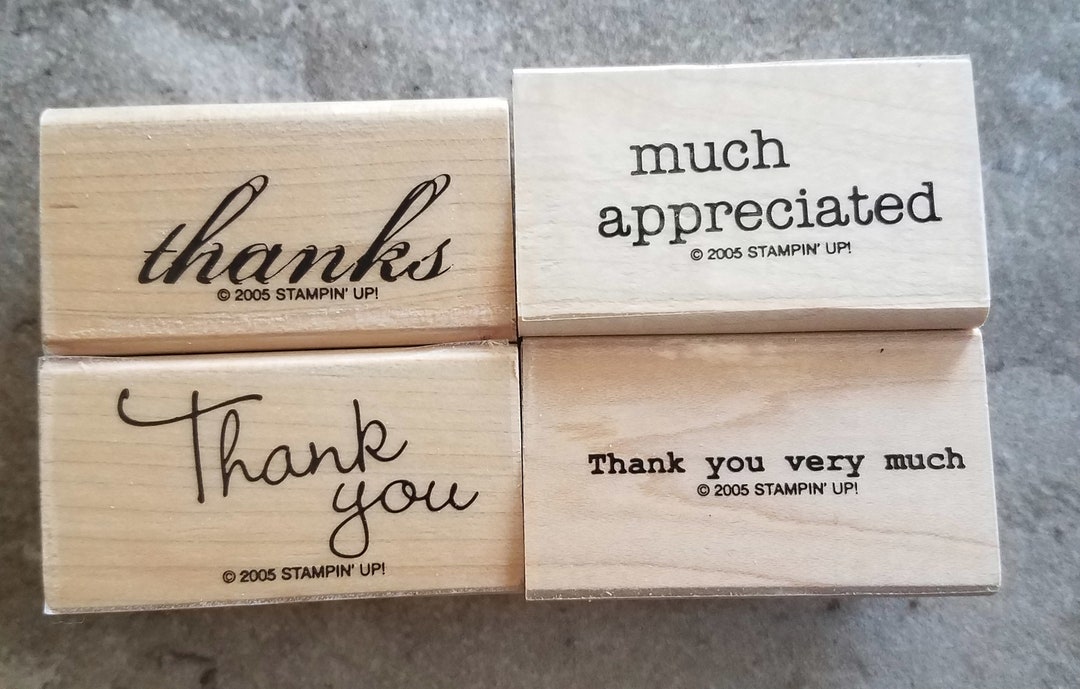 Stampin up - Stamp Set - Much Appriciated - Set 128 A - Etsy