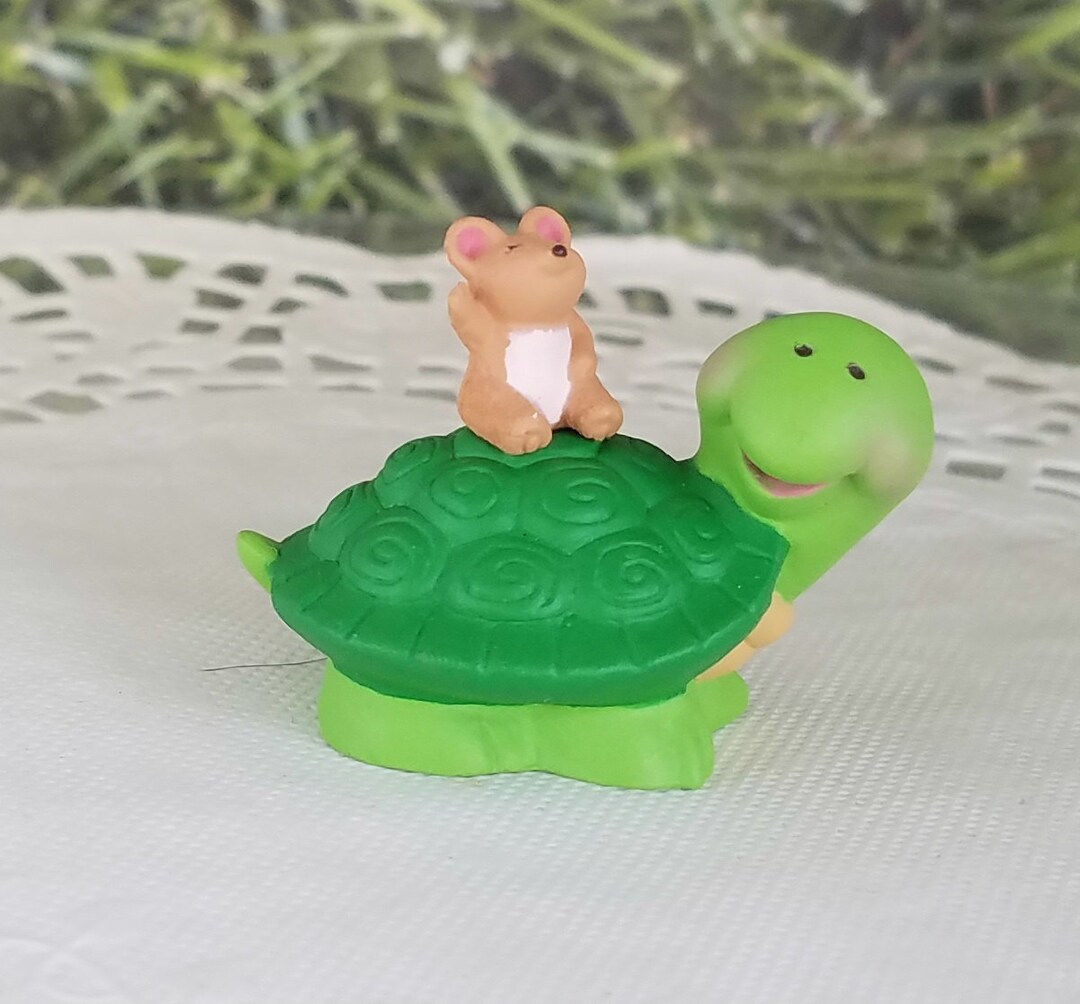 Turtle and Mouse Hallmark Merry Miniature Everyday 1992 - Etsy