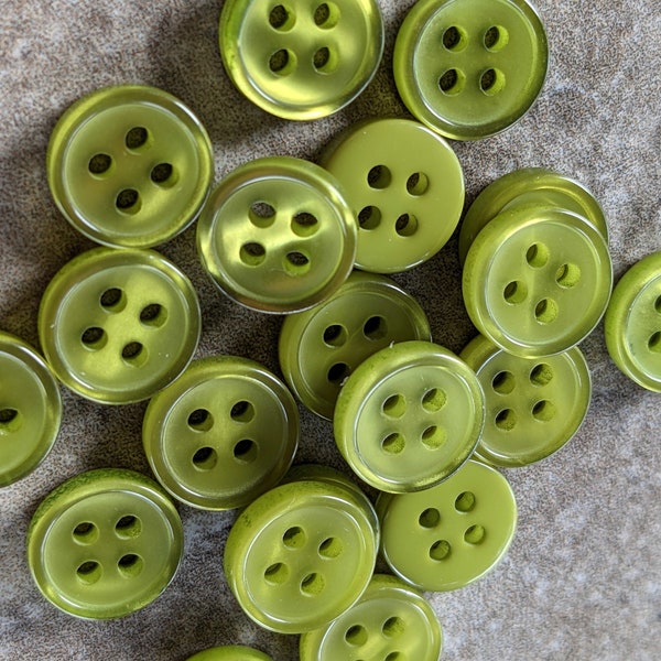 Green Buttons - Etsy
