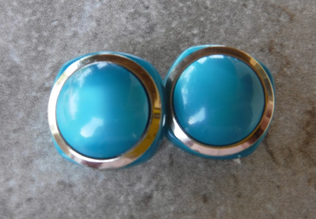 2 Vintage Teal Shank Square Buttons Size 13/16" #43 - Etsy