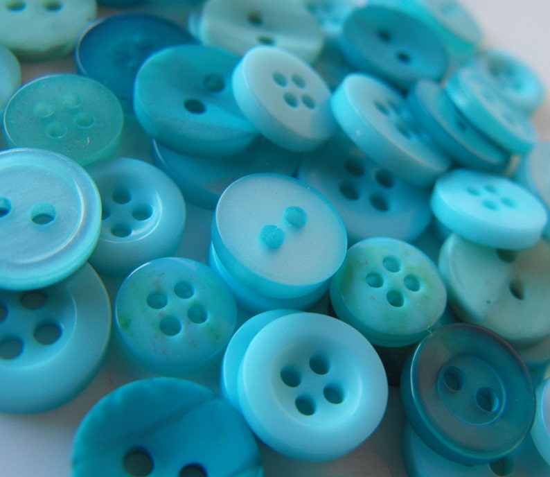 Waterfall Buttons 50 Small Assorted Round Sewing Crafting - Etsy