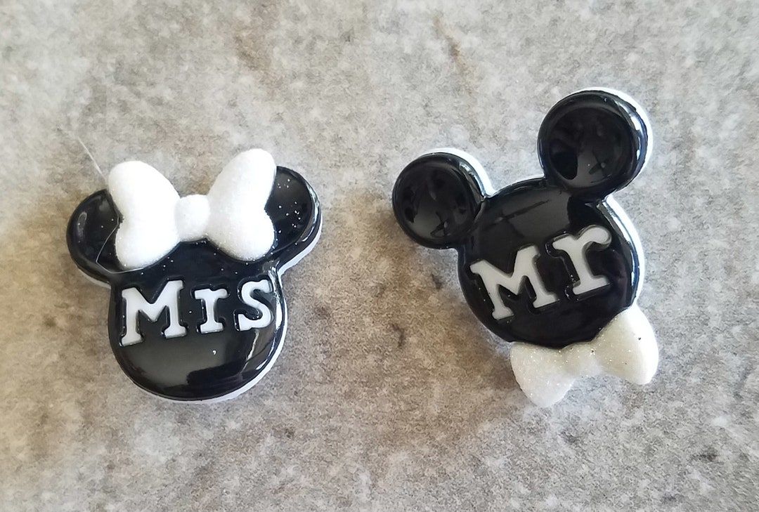 2 Disney Mouse Head Mr & Mrs Shank Buttons Size 1" - Etsy